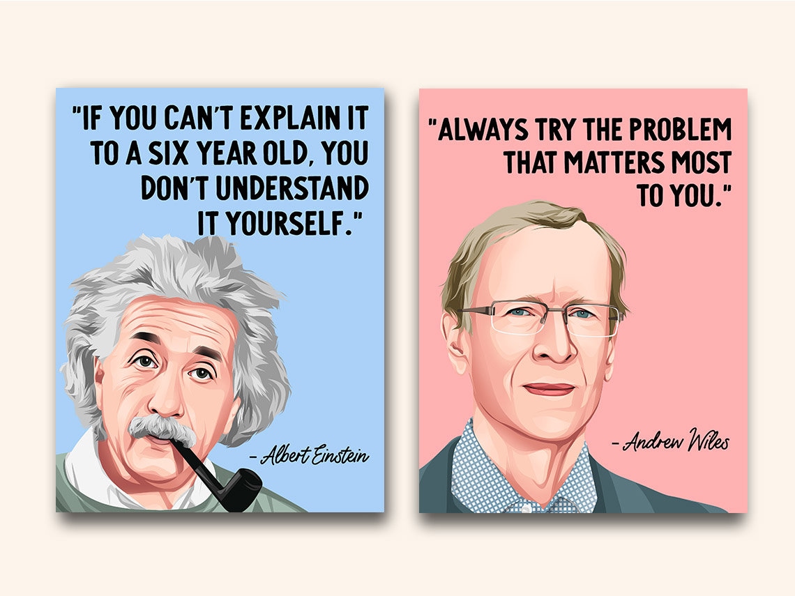 Famous Mathematicians Printable Posters || 10 Inspiration Math Quote ...