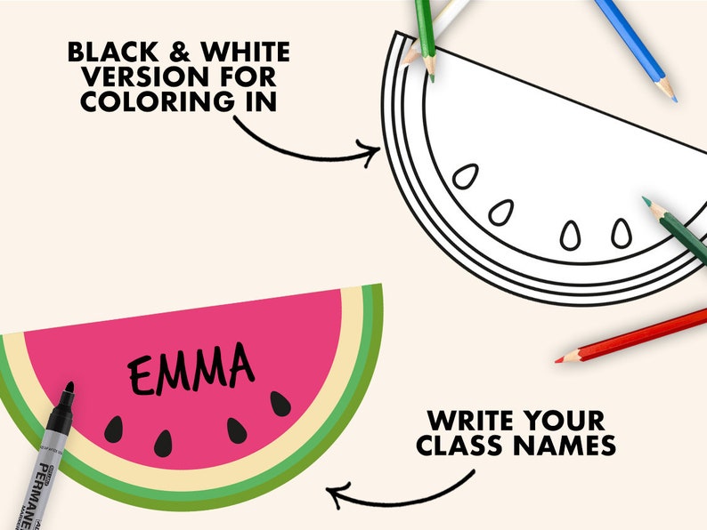 Watermelon Bulletin Board Kit Summer Bulletin Boards - Etsy