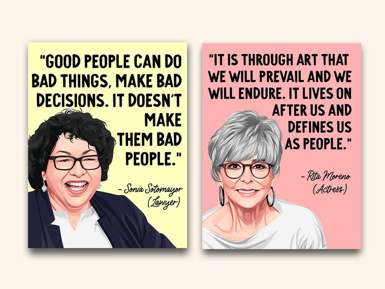 Hispanic Leaders Quotes Printable Posters || 10 Hispanic Heritage Month ...