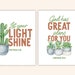 Cactus Bible Quote Posters || 8 Inspirational Green Bible Verse Wall ...