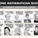 Famous Mathematicians Printable Posters 10 Inspiration Math Quote ...