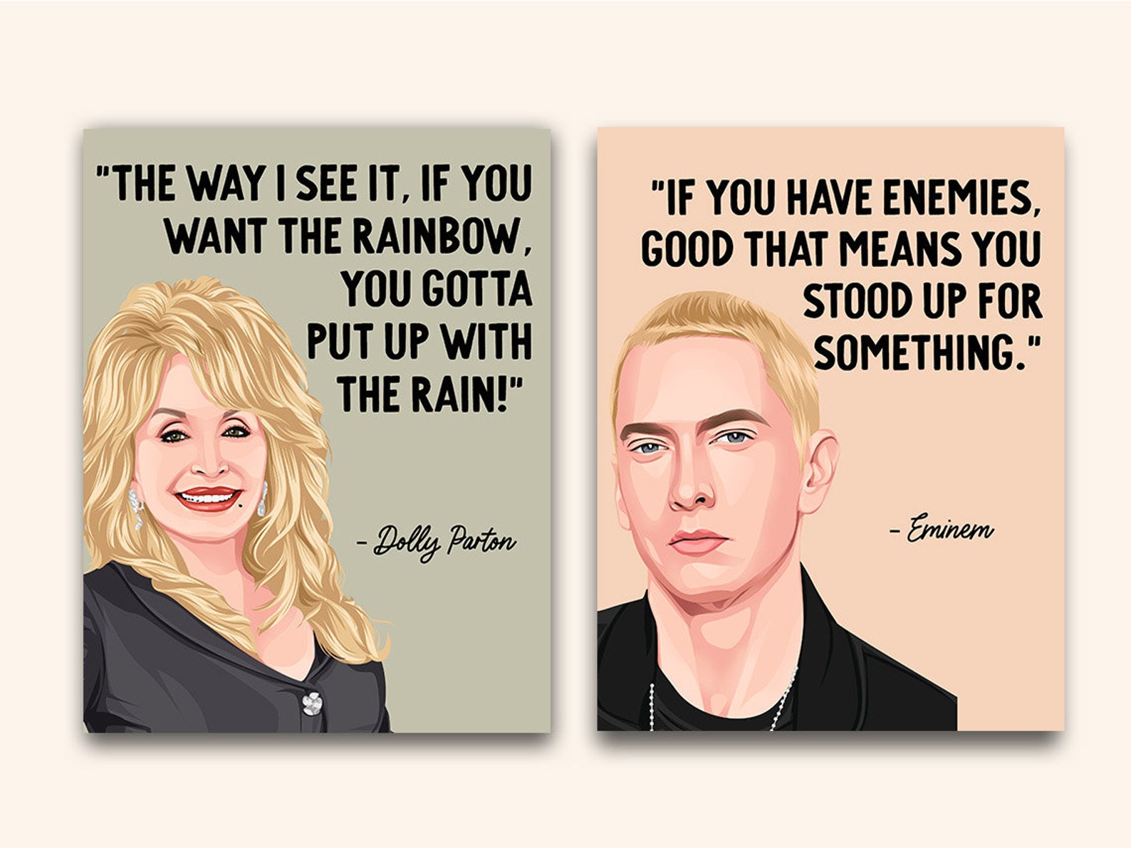 Famous Singers Printable Posters || 10 Inspiration Singers Quote ...