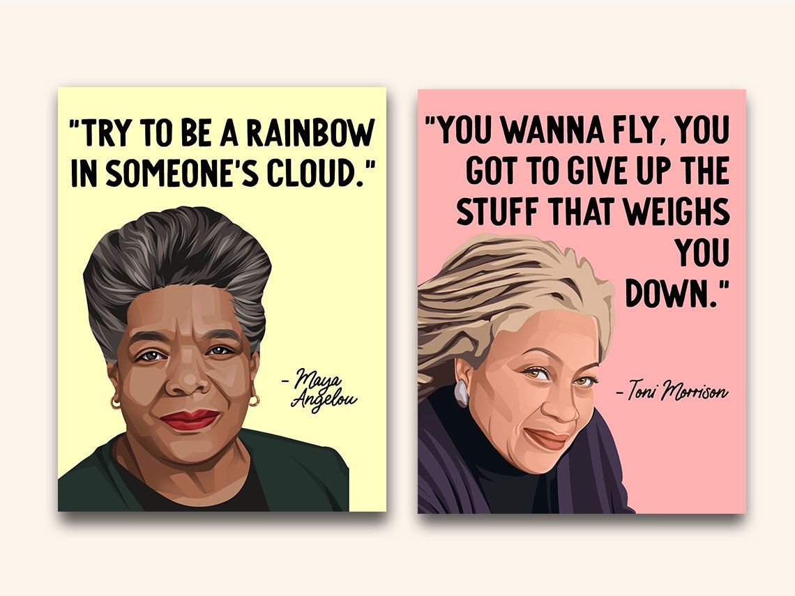 Female Authors Printable Posters 10 Inspiration Woman - Etsy