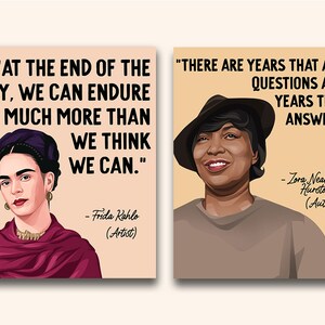 Women Changemakers Printable Posters || 10 Inspiration Women Quote ...