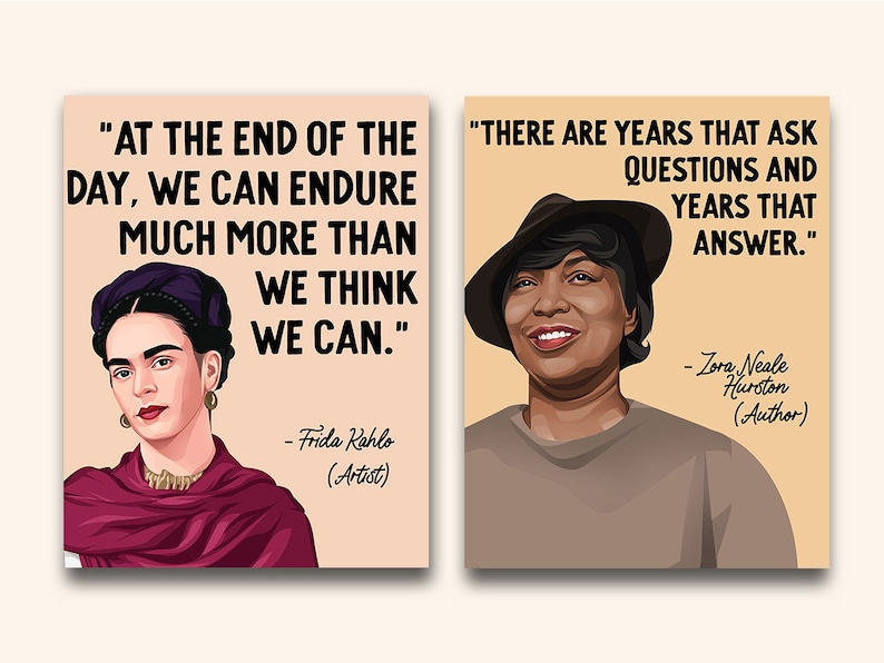 Women Changemakers Printable Posters 10 Inspiration Women - Etsy