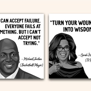 Black Icons Printable Posters || 10 Inspiration Black People Quote ...