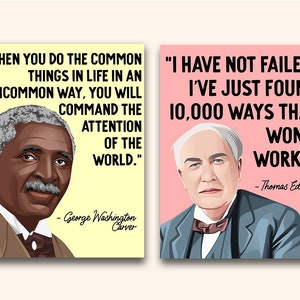 Famous Scientists Printable Posters || 10 Inspiration Science Quote ...