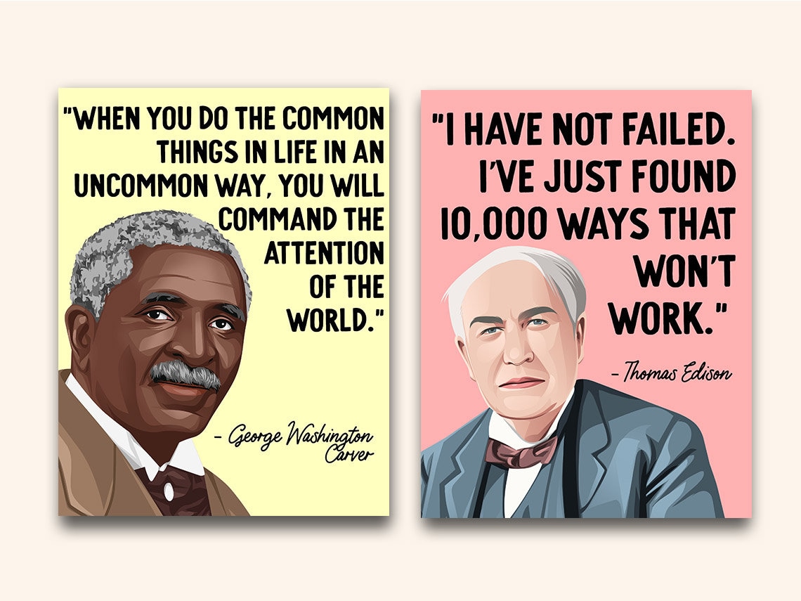 Famous Scientists Printable Posters || 10 Inspiration Science Quote ...
