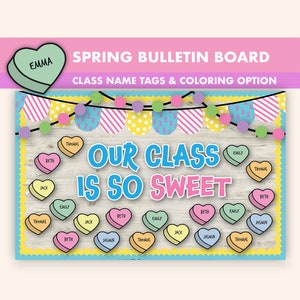 Hearts Bulletin Board Kit || Spring Bulletin Boards Digital ...