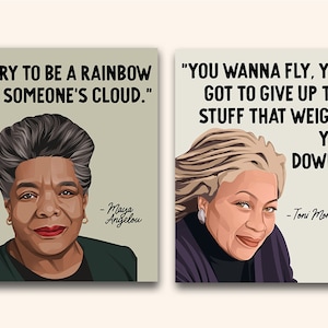 Famous Black Authors Printable Posters | 10 Inspiration Black Author ...