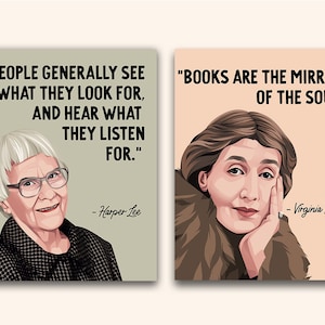 Famous Authors Printable Posters || 10 Inspiration Author Quote Posters ...