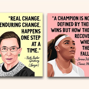 Inspirational Women Printable Posters || 10 Inspiration Women Quote ...