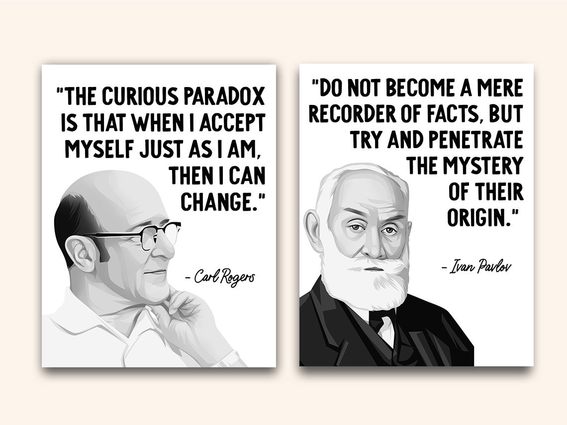 Famous Psychologists Printable Posters || 10 Iconic Psychologists Quote ...