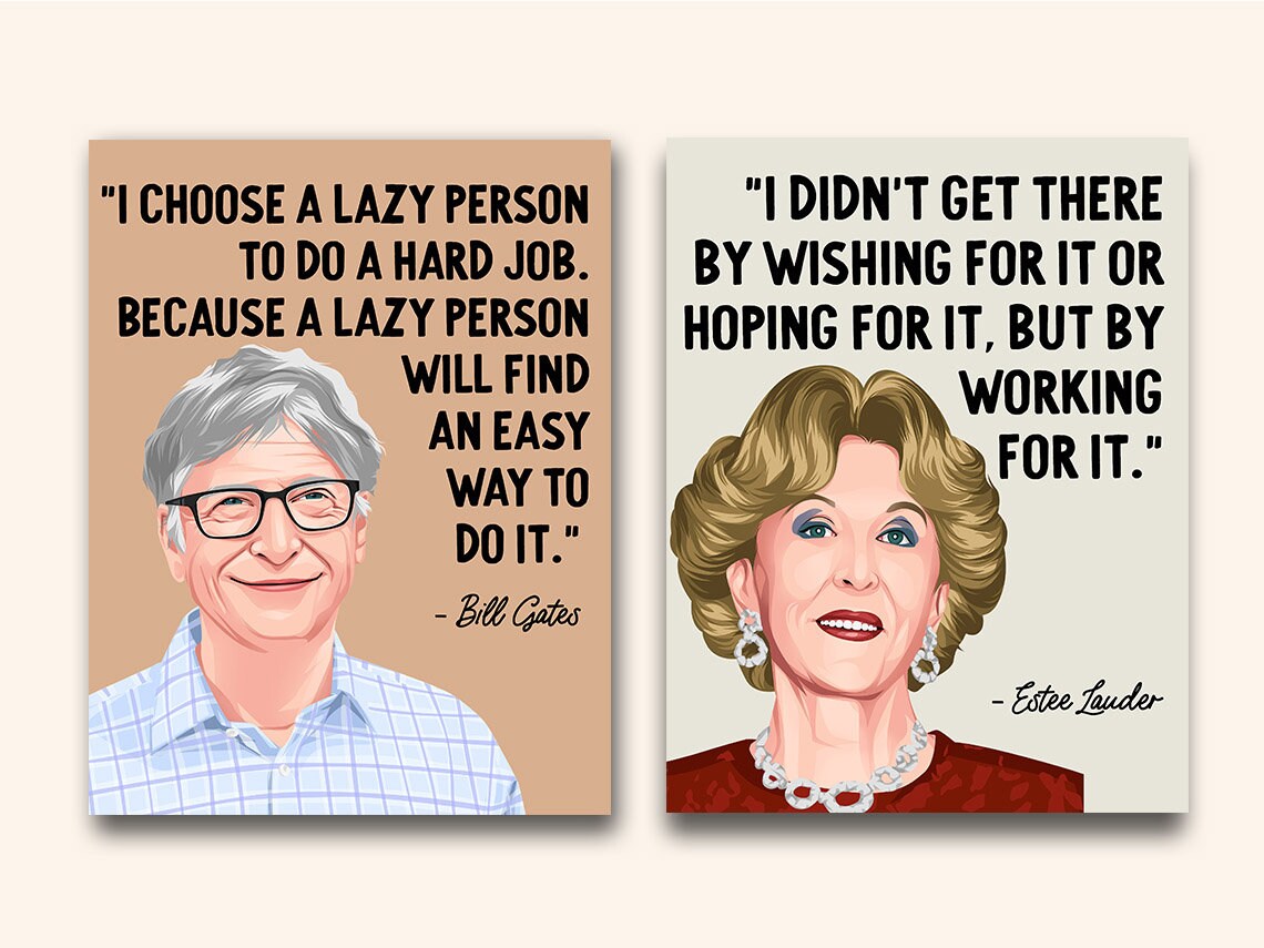Famous Business People Printable Posters 10 Inspiration - Etsy UK