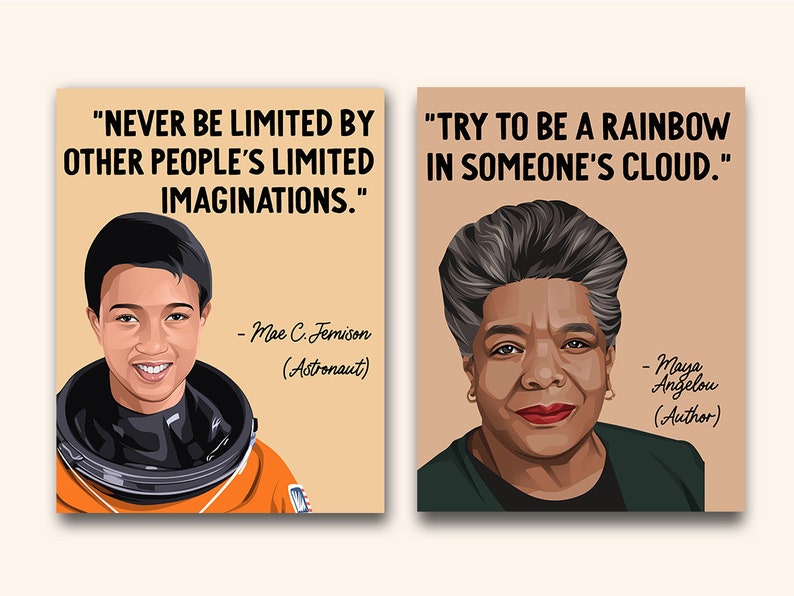 Black Women Printable Posters 10 Inspiration Black Women - Etsy