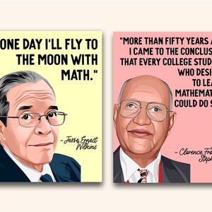 Black Mathematicians Printable Posters || 10 Inspiration Black Math ...