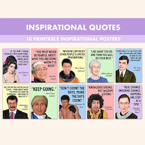 Inspirational Quotes Printable Posters || 10 Inspiration Quote Posters ...