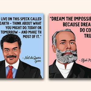 Black Scientist Printable Posters || 10 Inspiration Black Science Quote ...