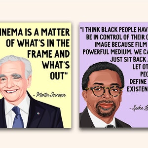 Famous Movie Directors Printable Posters || 10 Inspiration Director ...
