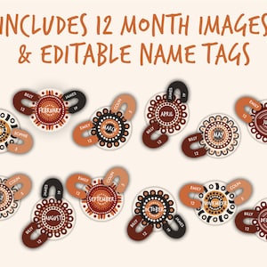 Aboriginal Birthday Bulletin Board Kit || Birthday Display Bulletin ...