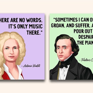 Famous Composers Printable Posters || 10 Inspiration Composer Quote ...