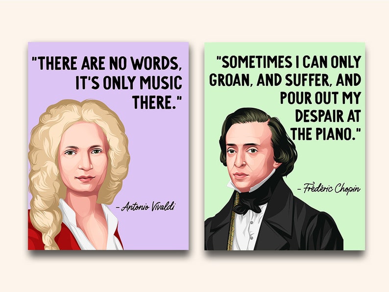 Famous Composers Printable Posters 10 Inspiration Composer - Etsy
