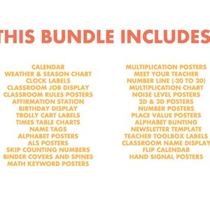 Retro Vibes Classroom Decor Bundle || Editable Classroom Printable ...