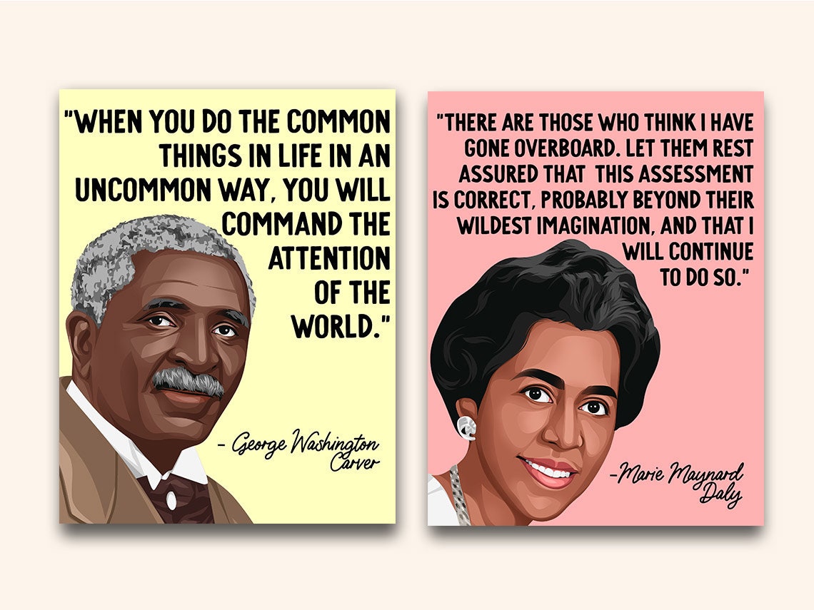 Black Scientist Printable Posters || 10 Inspiration Black Science Quote ...