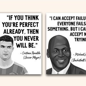 Inspirational Athletes Printable Posters || 10 Inspiration Quote ...