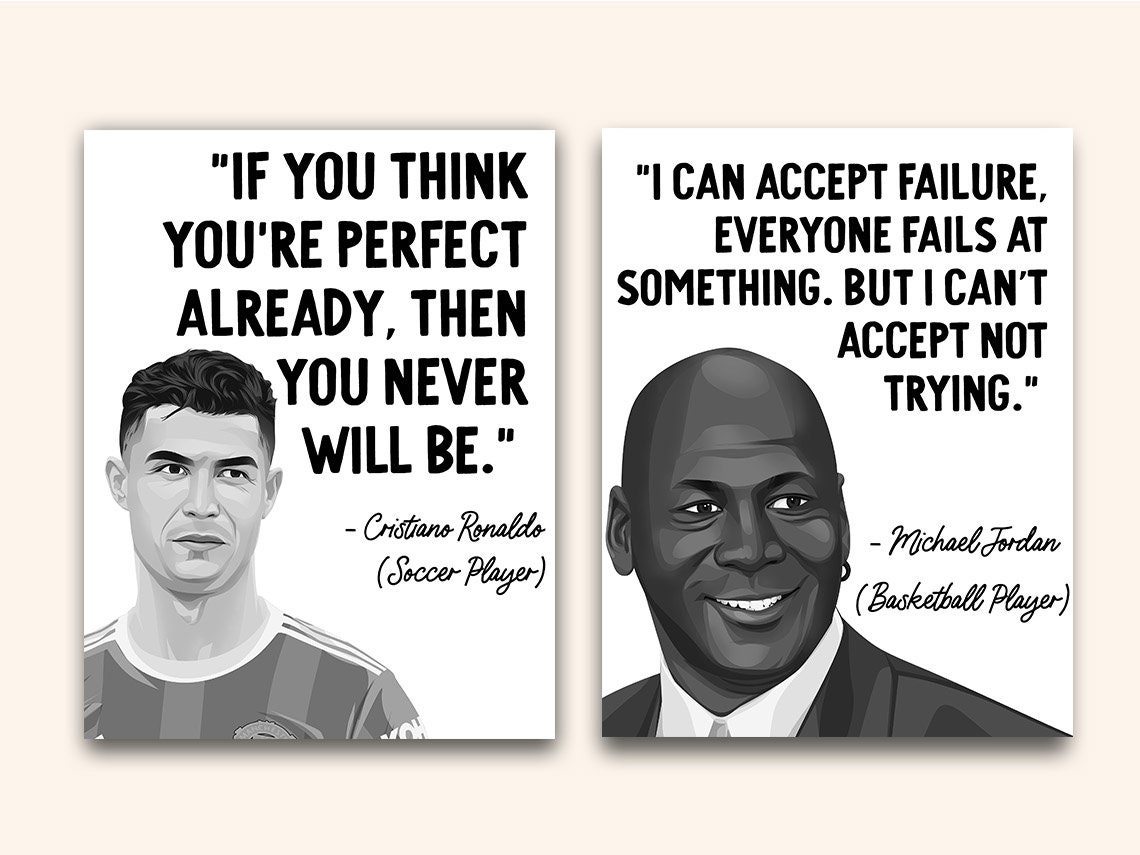 Inspirational Athletes Printable Posters 10 Inspiration - Etsy