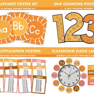 Retro Vibes Classroom Decor Bundle || Editable Classroom Printable ...