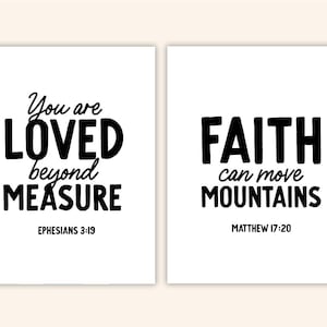 Bible Quote Posters || 8 Inspirational Bible Verse Wall Art for ...