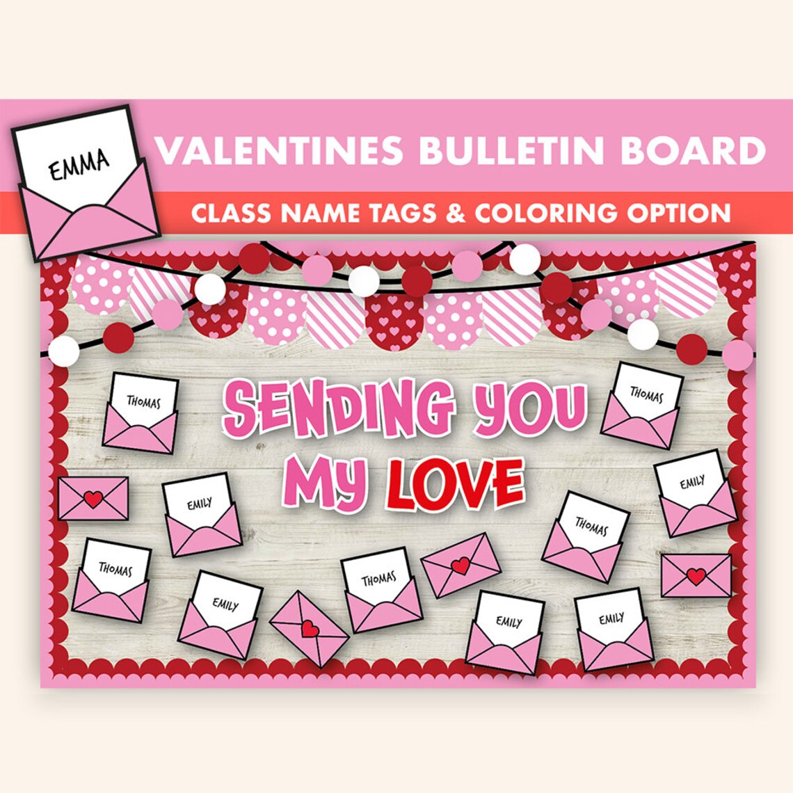 Letters Valentines Day Bulletin Board Kit || Valentines Bulletin Boards ...