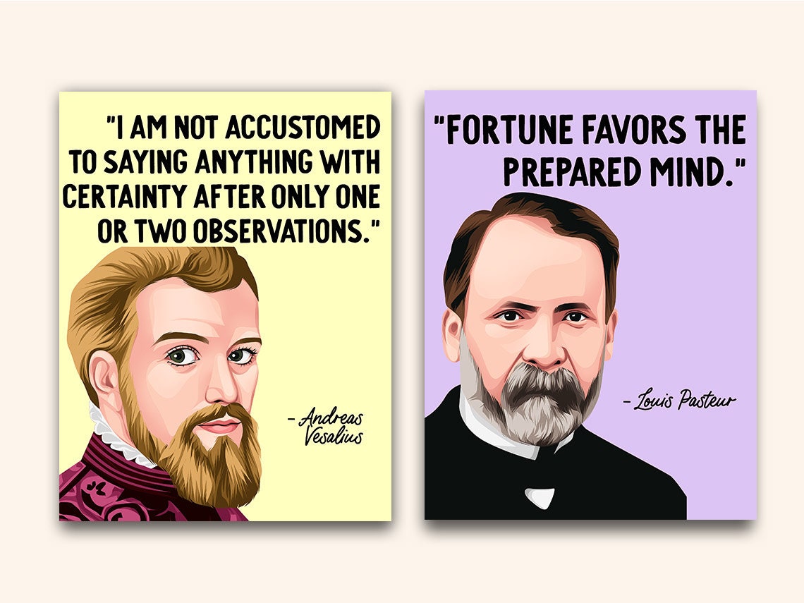 Famous Biologists Printable Posters || 10 Inspiration Biology Quote ...