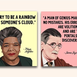 Famous Authors Printable Posters | 10 Inspiration Author Quote Posters ...