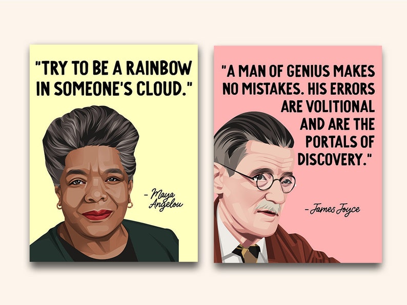Famous Authors Printable Posters | 10 Inspiration Author Quote Posters ...