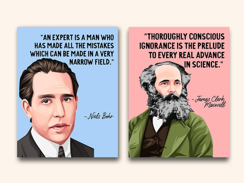 Famous Physics Printable Posters 10 Inspiration Physics - Etsy