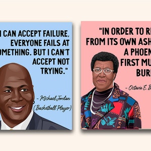 Famous Growth Minset Quotes Printable Posters || 10 Growth Mindset ...