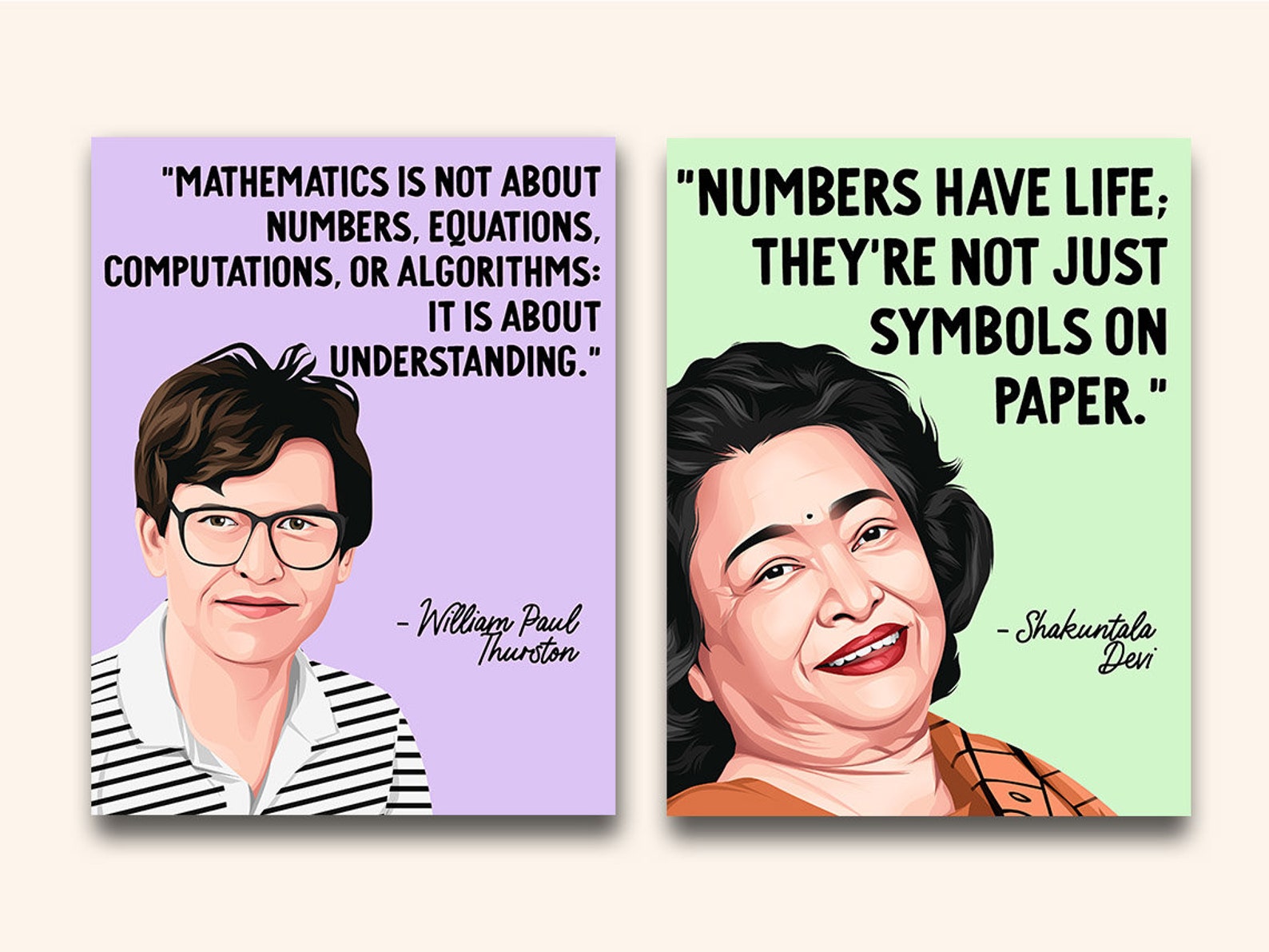 Famous Mathematicians Printable Posters || 10 Inspiration Math Quote ...