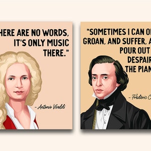 Famous Composers Printable Posters || 10 Inspiration Composer Quote ...