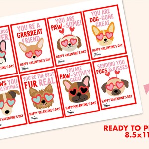 Puppy Valentines Day Cards || 8 Puppy Valentines Day Cards for ...