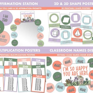 Wildflowers Classroom Decor Bundle || Editable Classroom Printable ...
