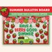Summer Vibes Bulletin Board Kit Ice Cream Bulletin Boards Digital May ...