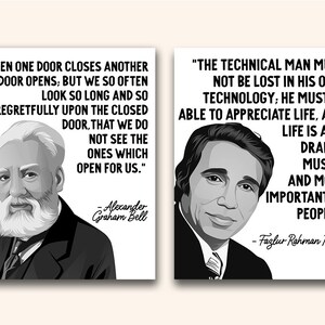 Engineering Printable Posters || 10 Inspirational Engineer Quotes ...