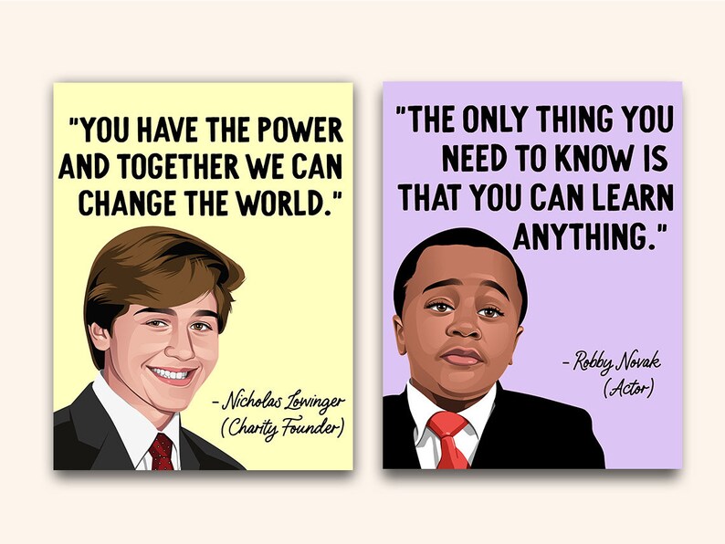 Inspirational Children Quotes Printable Posters 10 - Etsy