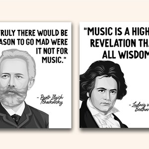 Famous Composers Printable Posters || 10 Inspiration Composer Quote ...
