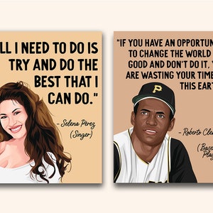 Hispanic Leaders Quotes Printable Posters || 10 Hispanic Heritage Month ...