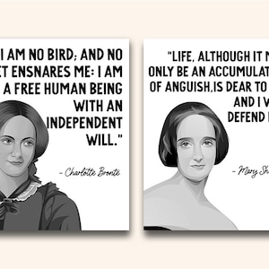 Female Authors Printable Posters || 10 Inspiration Woman Author Posters ...