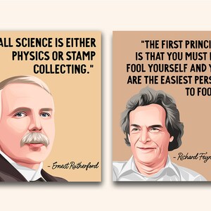 Famous Physics Printable Posters || 10 Inspiration Physics Quote ...