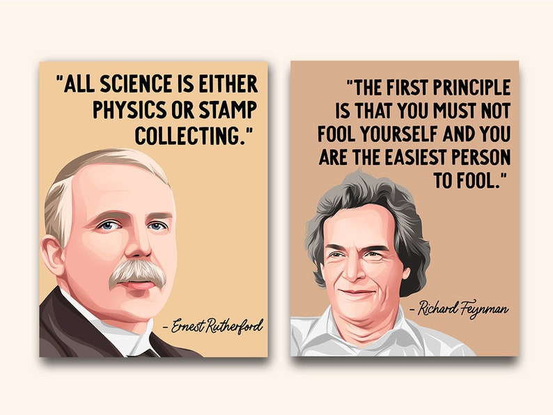 Famous Physics Printable Posters 10 Inspiration Physics - Etsy